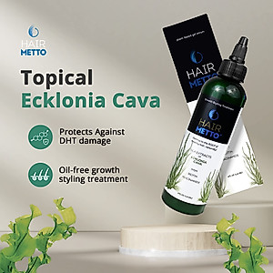 Ecklonia Cava Hair Serum - Growth Volumizer for All Hair Types, Flexible-Hold Styling Gel with MSM & Biotin for Women & Men, 4oz