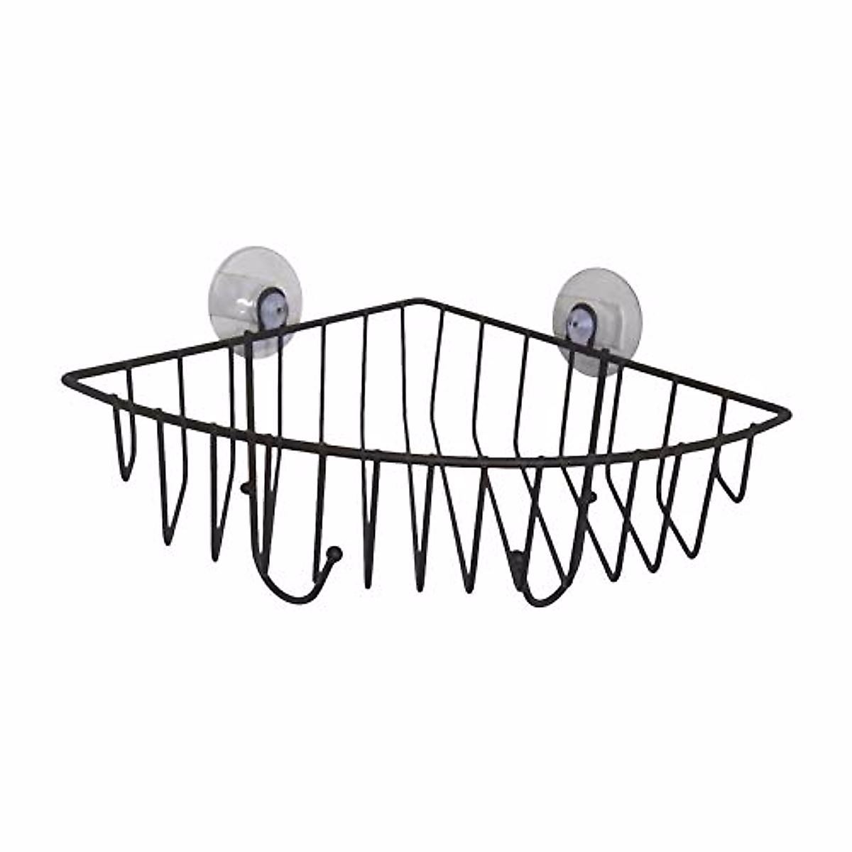 Corner Shower Caddie With Suction Cups Bath Bathroom Corner Shelf Rack Bronze Finish