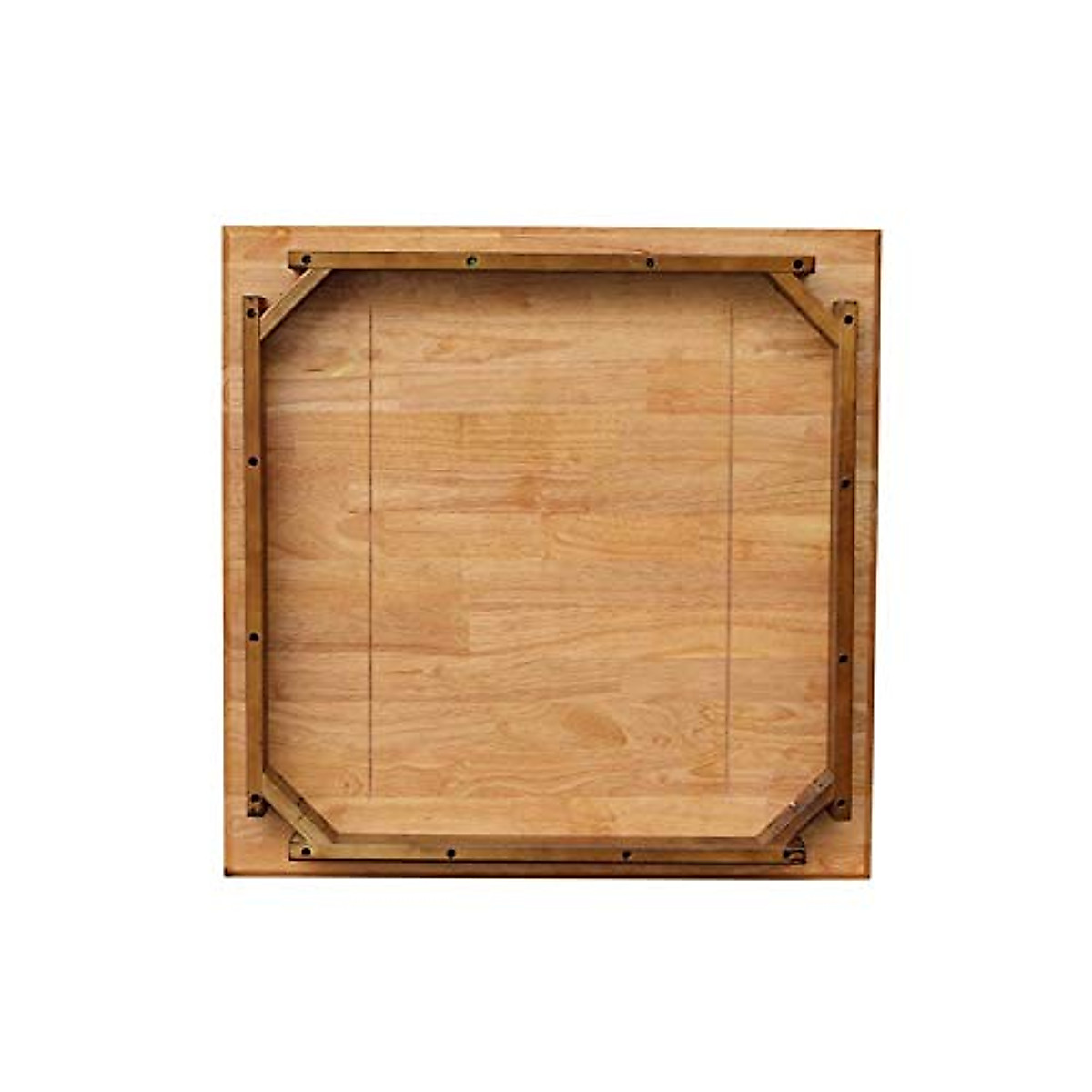 International Concepts Solid Wood Dining Table with Shaker Legs, 30 by 30 by 30-Inch, Cinnemon/Espresso