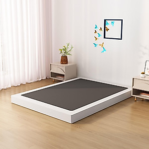 Upcanso 7 Inch Box Spring for Queen Bed Bed Base, Low Profile Metal Queen Box Spring with Fabric Cover, 3000 Lbs Max Weight Capacity Mattress Foundation, Noise-Free, Easy Assembly