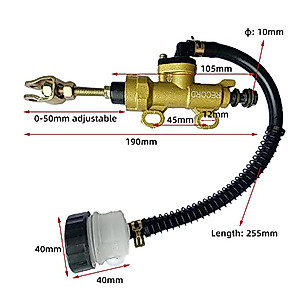 Rear Brake Master Cylinder Reservoir Assembly for Yerf Dog Spiderbox GX150 150CC Go Kart