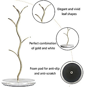 Coffee Mug Holder,Mug Rack Countertop,Leaf Shaped Mug Tree for Counter,Coffee Tea Cup Mug Holder Stand for Countertop,Perfect Coffee Bar Accessory & Kitchen Home Organizer Gold (Mug Not Included)