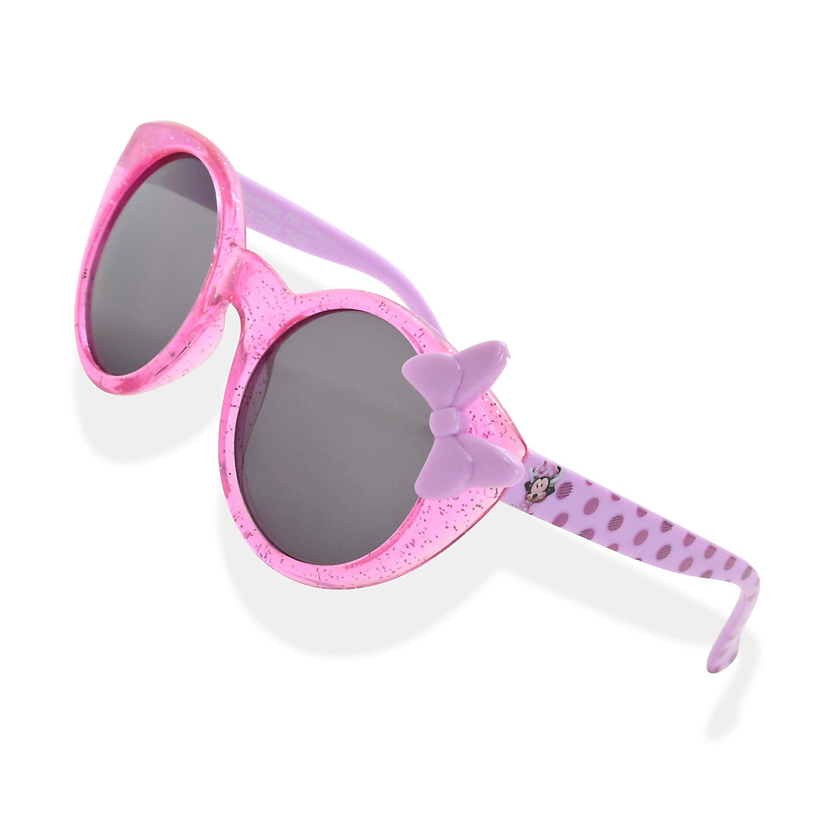 Minnie Mouse Girls Sunglasses for Kids Toddler Sunglasses with Kids Glasses Case (Purple)