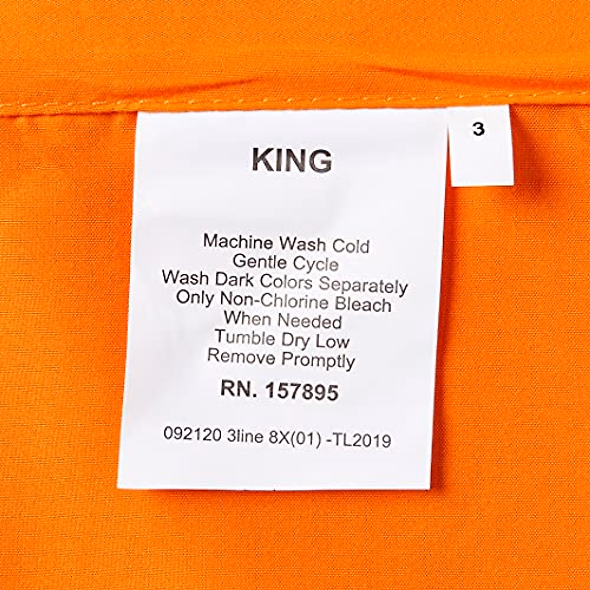 Celine Linen Best, Softest, Coziest Bed Sheets Ever! 1800 Thread Count Egyptian Quality Wrinkle-Resistant 4-Piece Sheet Set with Deep Pockets, King Vibrant Orange