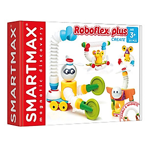 SmartMax Roboflex Plus 20-Piece Magnetic Discovery Building Set for Ages 3+