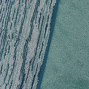 kathy ireland® 100% Cotton Hand Towels Set, 4 Piece Bathroom Towels, Ultra Soft, Highly Absorbent Luxury Hotel & Spa Towels Large Hand Towel, 600 GSM (Aqua)