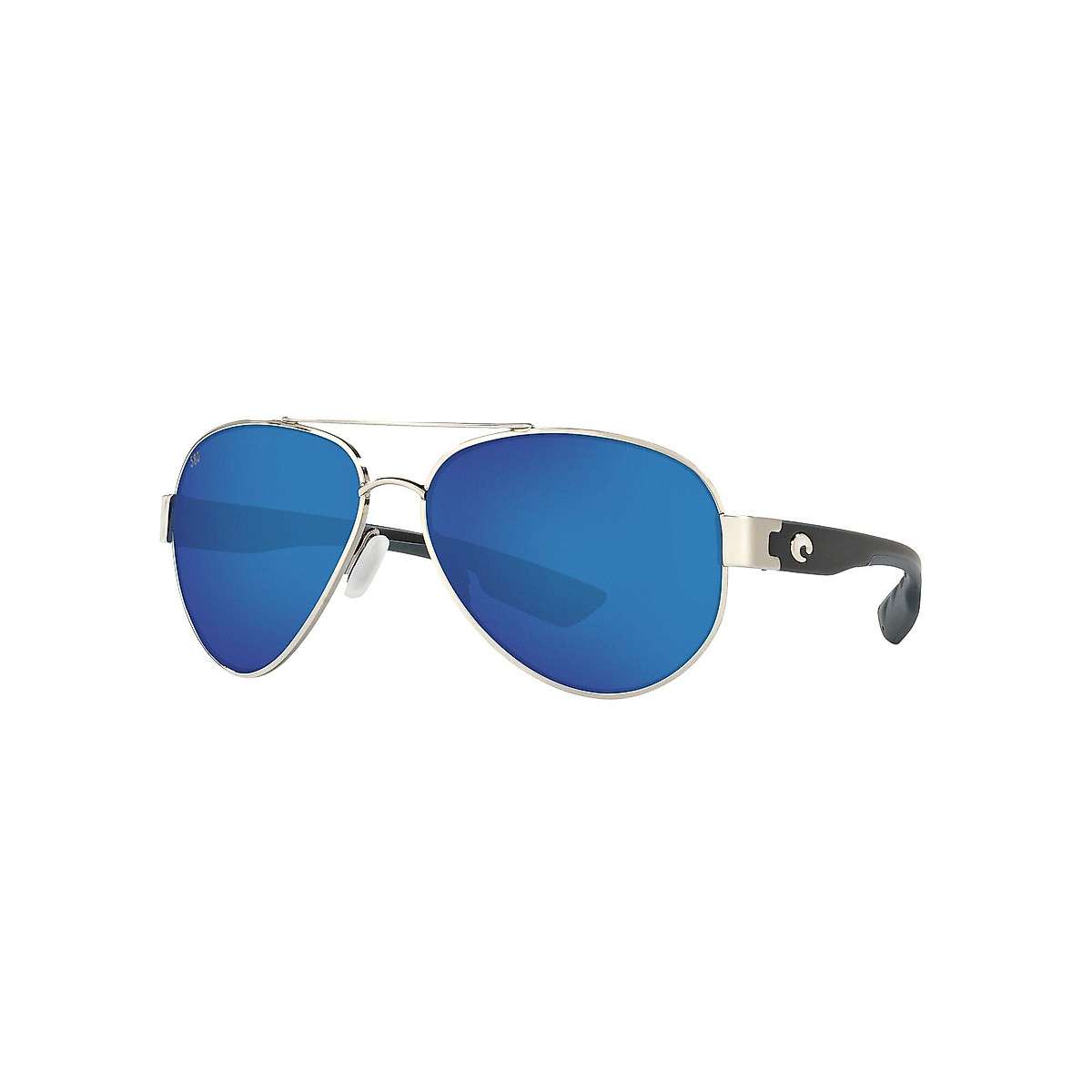 Costa Del Mar Mens South Point Aviator Sunglasses, Palladium/Grey Blue Mirrored Polarized-580G, 59 mm