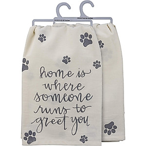 Kitchen Towel - Home Where Someone Runs To Greet