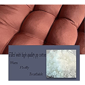 Hruile 2 or 3 Seater Thick Bench Cushion Pad Rectangle Garden Chair Pad Mat Seat Pad Cushion Outdoor Indoor Bench Pillow Dining Patio Chaise Swing Seat Cushion,48x120cm,Pink