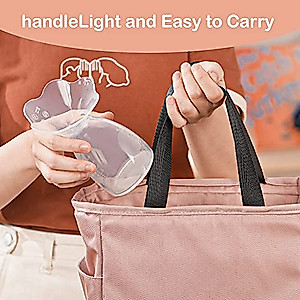 haakaa Manual Breast Pump Petal Silicone Breast Pump Breastfeeding Essentials, Flat Base Stand Firmly (7oz/200ml, New Version)