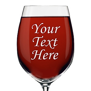 My Personal Memories, Personalized Wine Glass With Stem - Engraved with Your Custom Text
