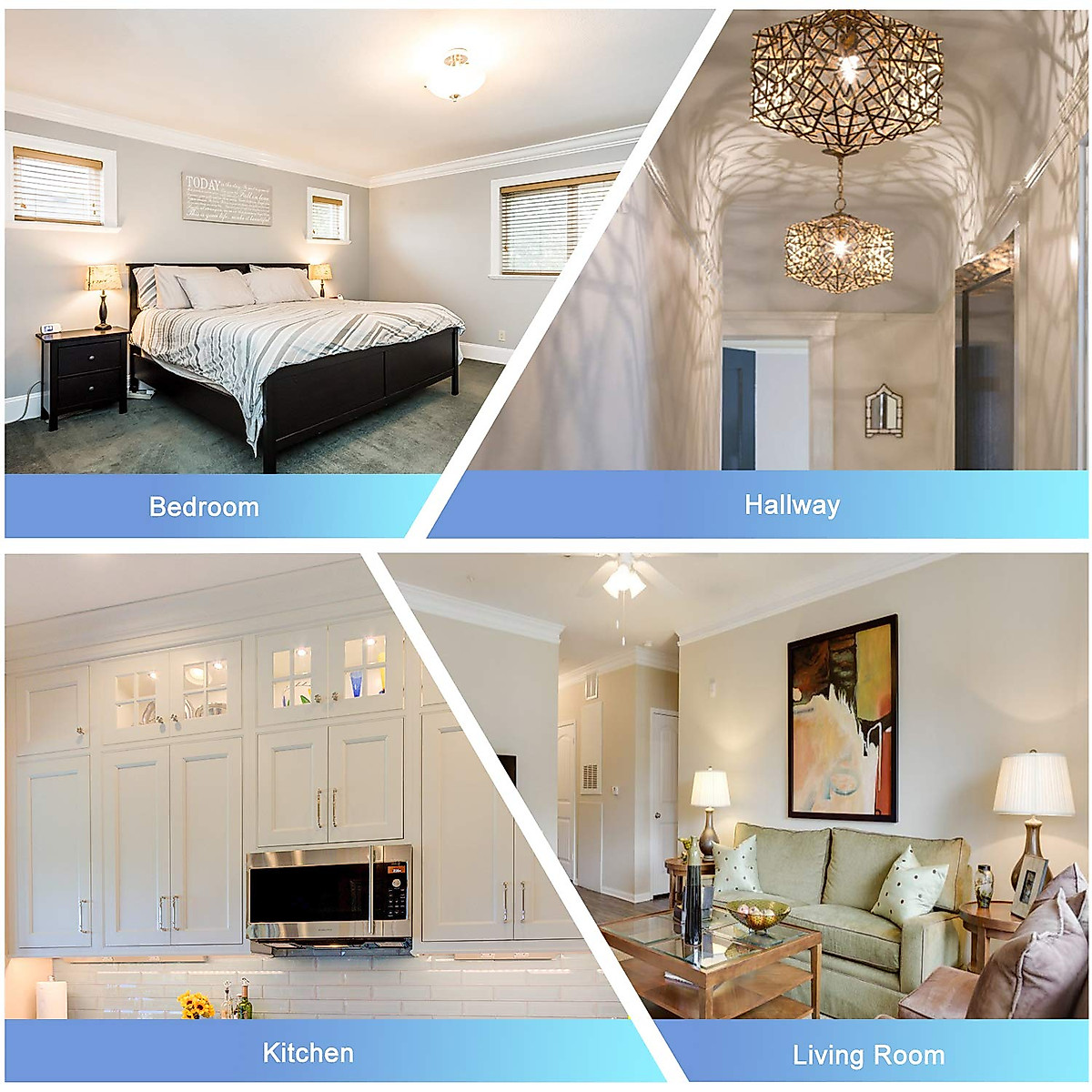 KLG 2 x E17 LED Bulbs, for Under Microwave Light Bulbs, Over Stove Lights, Home Lighting, Warm White 3000K, 4W 40W Halogen/Incandescent Bulbs Replacement,AC110-130V Non-dimmable