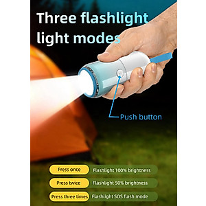 Yaindhi LED Flashlights -Camping Lantern Rechargeable Mini Camping Flashlights with 5 Modes, Powerful and Bright for Outdoor Use Power Outages, Hiking, Hurricane, Emergency, Home