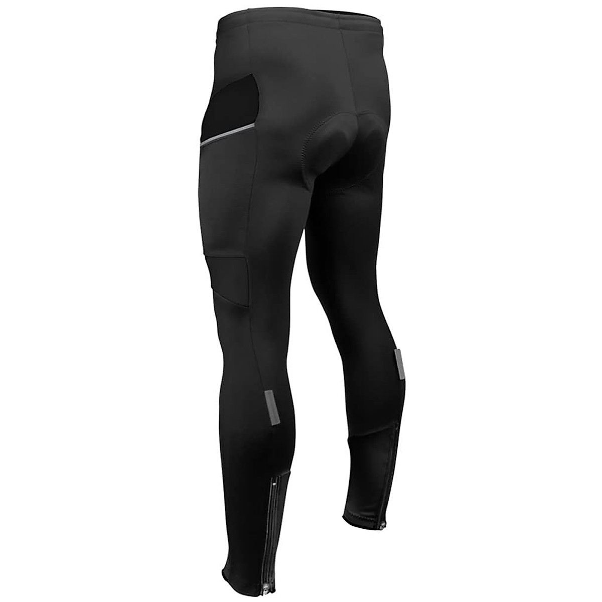 AERO|TECH|DESIGNS | Men's All Day Padded Cycling Tights | Black Accents | Tall Fit | Medium