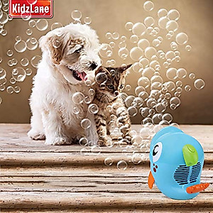 Kidzlane Bubble Maker Machine for Kids - Big Bubbles Speed Blower for Toddler's Outdoor Party Play - Makes 500 to 1000 per Minute (Bubble Dolphin)