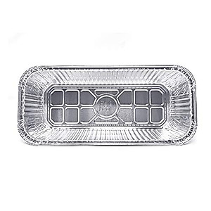 (35 Pack) Drip Pans Compatible with Weber Grills 6498 Smokefire l Summit l Genesis II Heavy Duty Aluminum Foil Liner