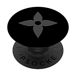 Black/Grey Star Flower Alternate Luxury Lux PopSockets Grip and Stand for Phones and Tablets