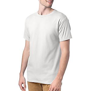 Hanes mens Essentials Short Sleeve T-shirt Value Pack (4-pack) athletic t shirts, White, X-Large US