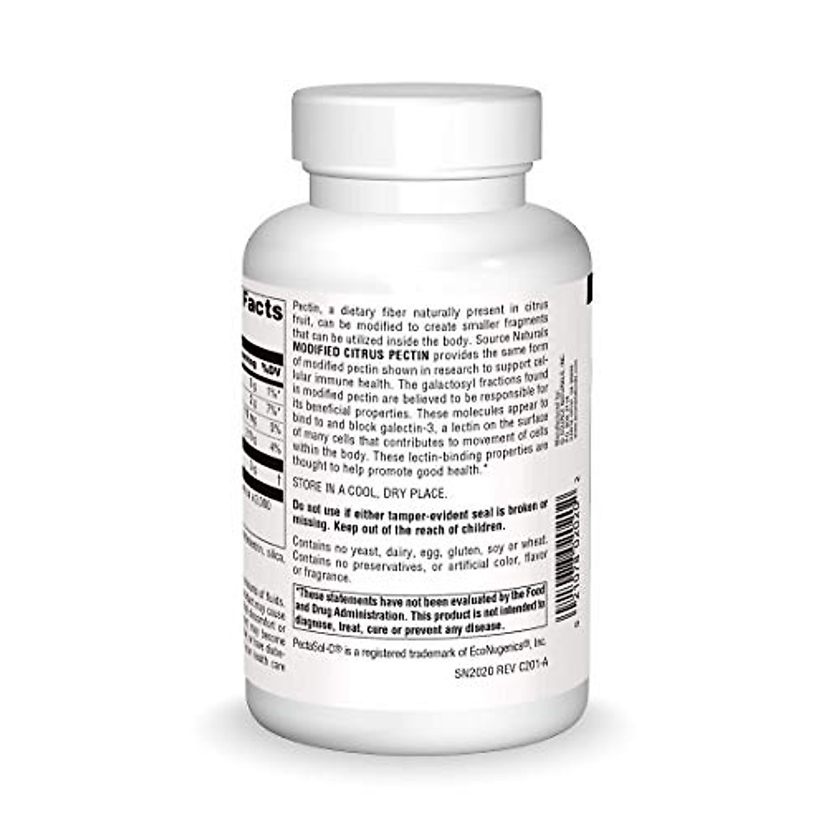 Source Naturals PectImmune Modified Citrus Pectin 750mg - 120 Capsules