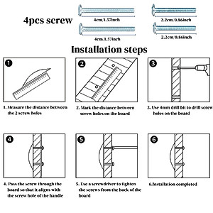 Primst Modern Light Brushed Cabinet Pulls, Furniture Hardware Collection, Cabinet Handles, Drawer Pulls, Door Pulls, Kitchen Cupboard Handle, Pack of 4 (Gold,L-4PCS)
