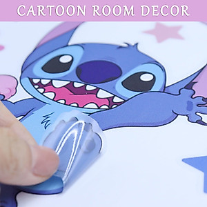 Dicnerry Wall Stickers for Kids, Cartoon Character Stickers for Children Room, 59 PCS PVC DIY Removable Stickers for Baby Kids Nursery Girls Bedroom Living Room Playroom Wall Decoration