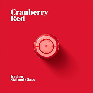 Krylon K09026000 Stained Glass Paint, 11.5 oz, Cranberry Red