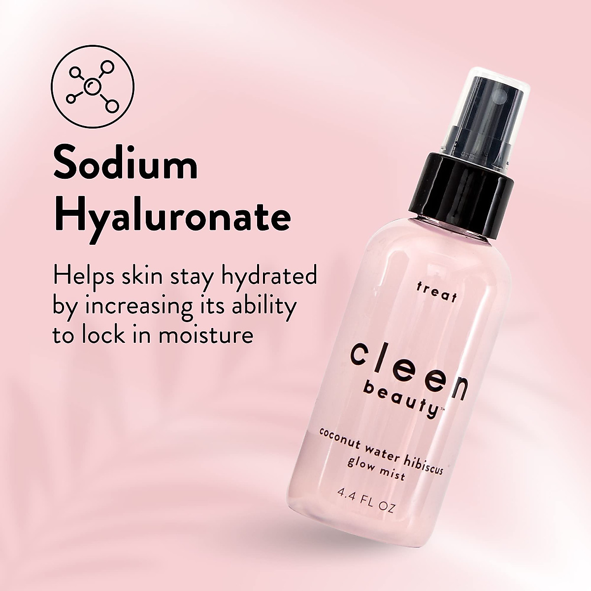 Cleen Beauty Coconut Water Hibiscus Glow Mist | Coconut Water Face Mist with Hibiscus Extract | Coconut Water Facial Mist Spray | Facial Spray Mist - Paraben Free | Coconut Water Spray (4.4 Fl Oz)