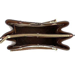 Michael Kors TEAGEN CHAIN SATCHEL SHOULDER BAG VANILLA PVC