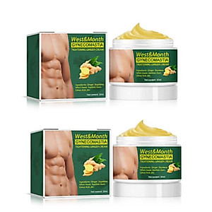 zengxiaoyun 2Pcs Gynecomastia Tightening Ginger Cream