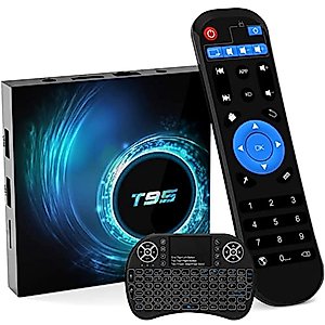 Android 10.0 TV Box T95 2GB RAM 16 ROM Allwinner H616 Quad-core Smart Android Box with Wireless Mini Keyboard, Support 6K/3D/H.265 10/100 Ethernet LAN 2.4/5.0GHz Dual WiFi Bluetooth 5.0