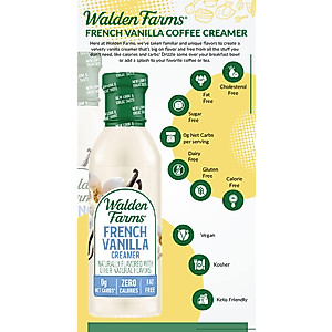 Walden Farms French Vanilla Calorie-Free Creamer, 12 Fl Ounce (Pack of 6)