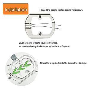 URLTZBRO 20W 10inch Round Flush Mount LED Ceiling Light,6000K Slim White Lighting Lamp Fixture for Bathroom Kitchen,Bedroom,Hallway,Easy Installition