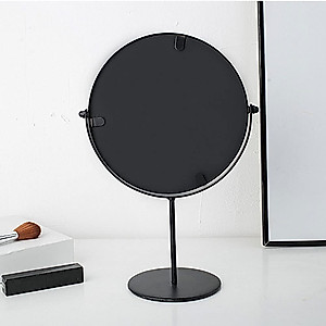 LCARY Cosmetic Mirror Portable Makeup Mirror with Stand, 350° Rotation Cosmetic Mirror, Round,Vanity Mirror with Stand and Removable Base