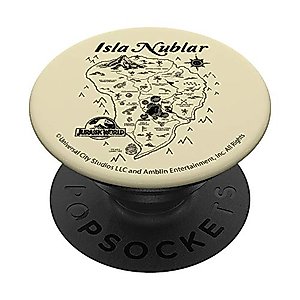 Jurassic Park Isla Nublar Map PopSockets PopGrip: Swappable Grip for Phones & Tablets