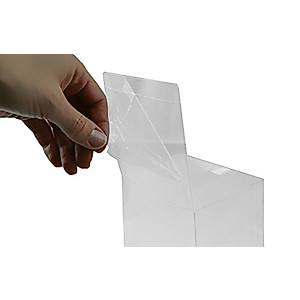 ATV Store, All Things Vinyl Premium UV 4" Protectors Vinyl Display Box Case Thickness 0.50mm GROOVED Edge Pack of 10