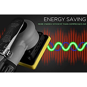 AirVANTAGE 3" x 4" Palm-Style, Industrial-Grade Electric Sheet Sander Kit with Power Supply NON-VACUUM (NV Kit: Hook & Loop)