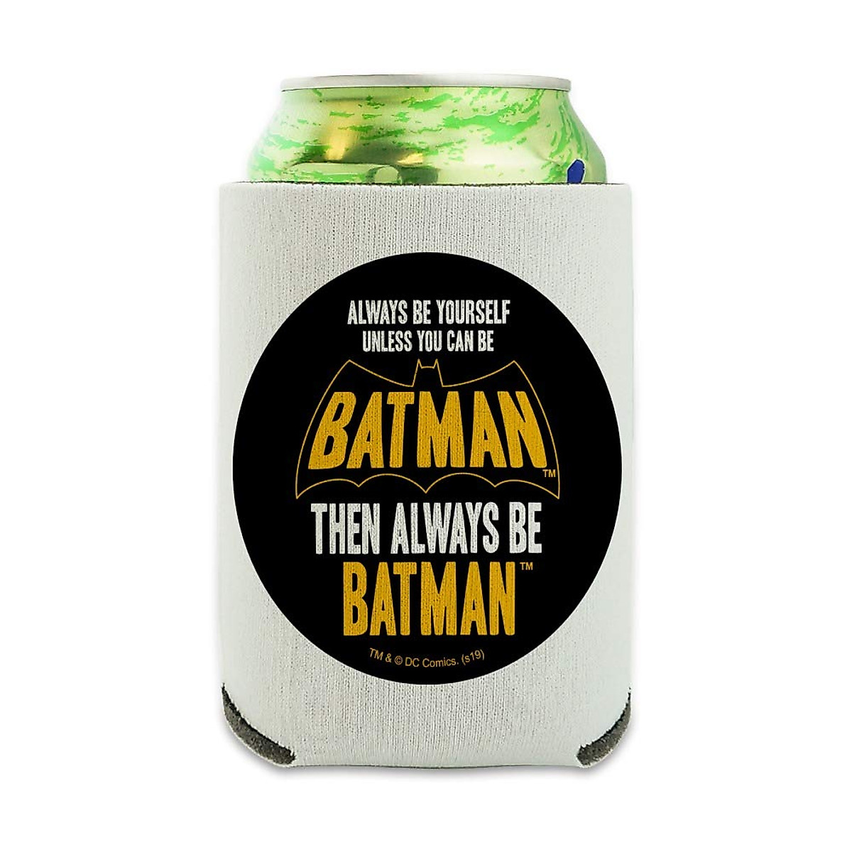 Batman Be Batman Can Cooler - Drink Sleeve Hugger Collapsible Insulator - Beverage Insulated Holder