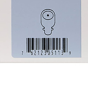 Coloplast Sensura #15521 One Piece EasiClose Wide Outlet 3/8" to 3" Non-Convex Standard Wear, Transparent - Pack of 20