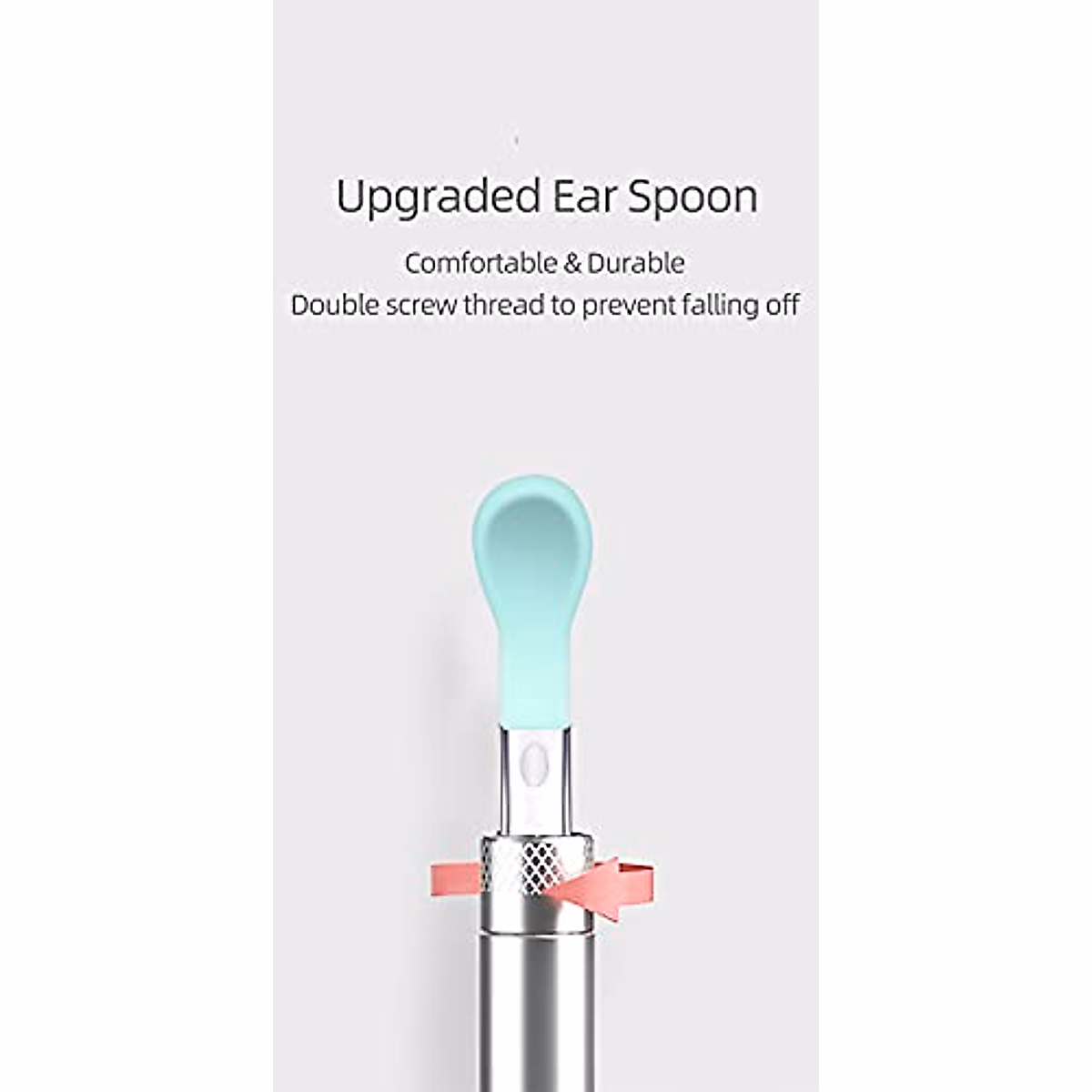 Bebird Ear Cleaner Replacement Tips, 16 Pieces Waterproof Silicone Ear Spoon for Ear Wax Removal Endoscope, BEBIRD Original Ear Cleaner Tips for M9 Pro/X11 Pro/C3 Pro/K10/X17 Pro/T5 (Latest Version)