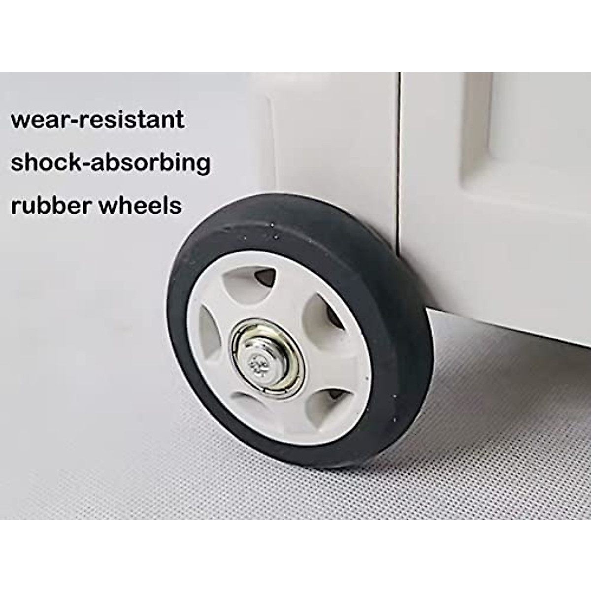 Folding Shopping Trolley Cart, Handle Trolley Cart, Utility Trolley Box, Cart Foldable Rolling Pull Cart Collapsible Utility Cart with Lid and Telescopic Handle 35L/50L Storage Crate with Wheels