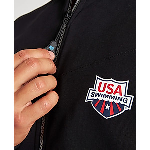 Arena womens Arena 2020 Hooded Full Zip Unisex Active Workout Jacket, Black, Medium US