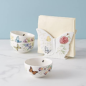 Lenox Butterfly Meadow Kitchen 3-Piece Mini Bowl Set, 1.70 LB, Multi