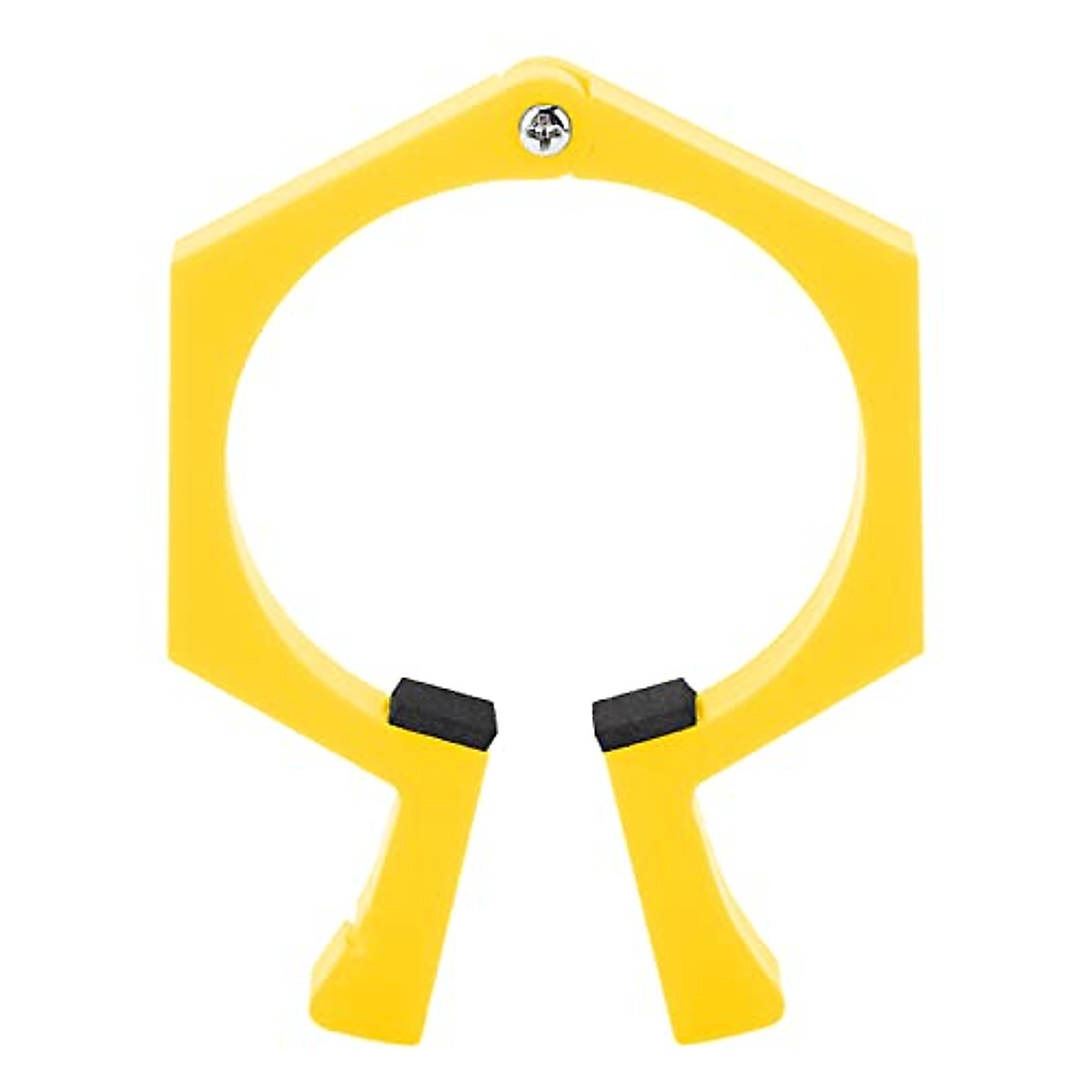 Pinch Sublimation Blank Cups Lightweight Sublimation Cups ABS Clamp Flat Sides Hands Free Cups Capacity 20oz (Yellow)