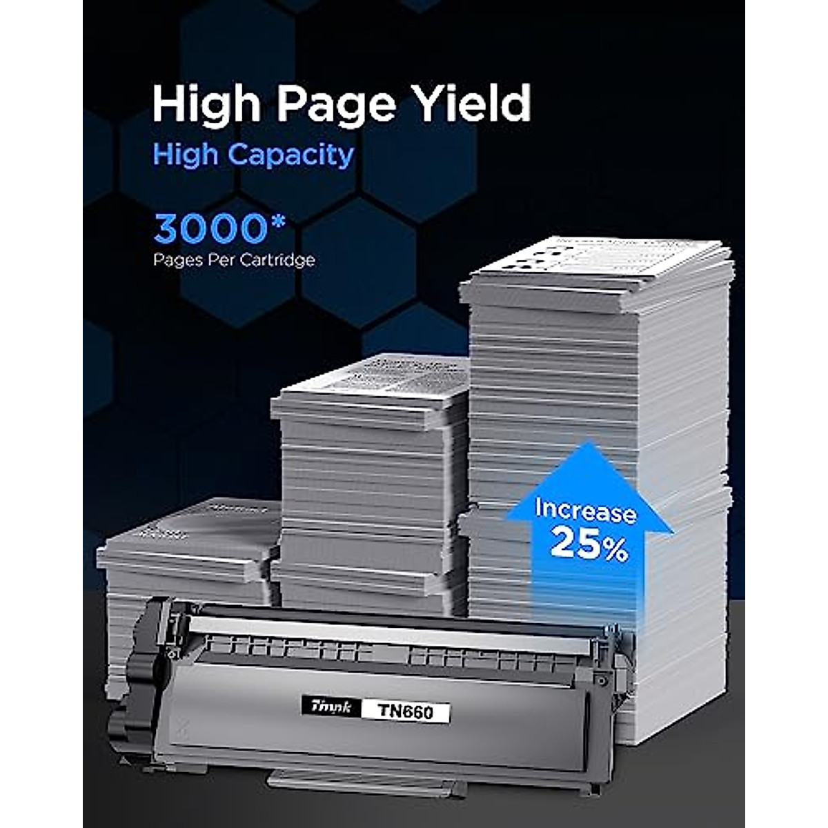 Timink TN660 Compatible Toner Cartridge Replacement for Brother TN660 TN-660 TN 660 TN630, Compatible with HL-L2300D HL-L2380DW HL-L2320D DCP-L2540DW MFC-L2700DW MFC-L2685DW Printer (2 Black Toner)