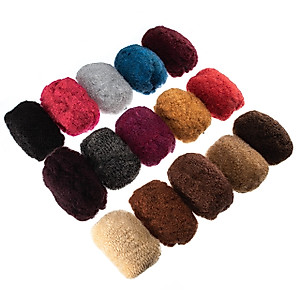 Linkmai Afro 100% Bulk Natural Human Hair,Natural Black, 8Inch, 30g/1OZ for Braids, Loc Fix, Bulking Dreadlock Extensions & Twisting Knot