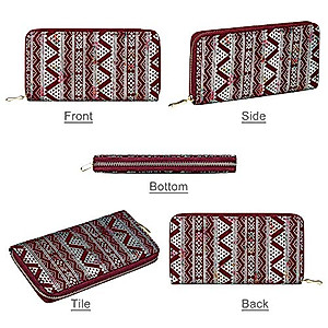 OIDERY Clutch Wallet for Women-Zip Around Long Wallet For Women, Large Capacity Womens Wallet With Zipper Coin Purse