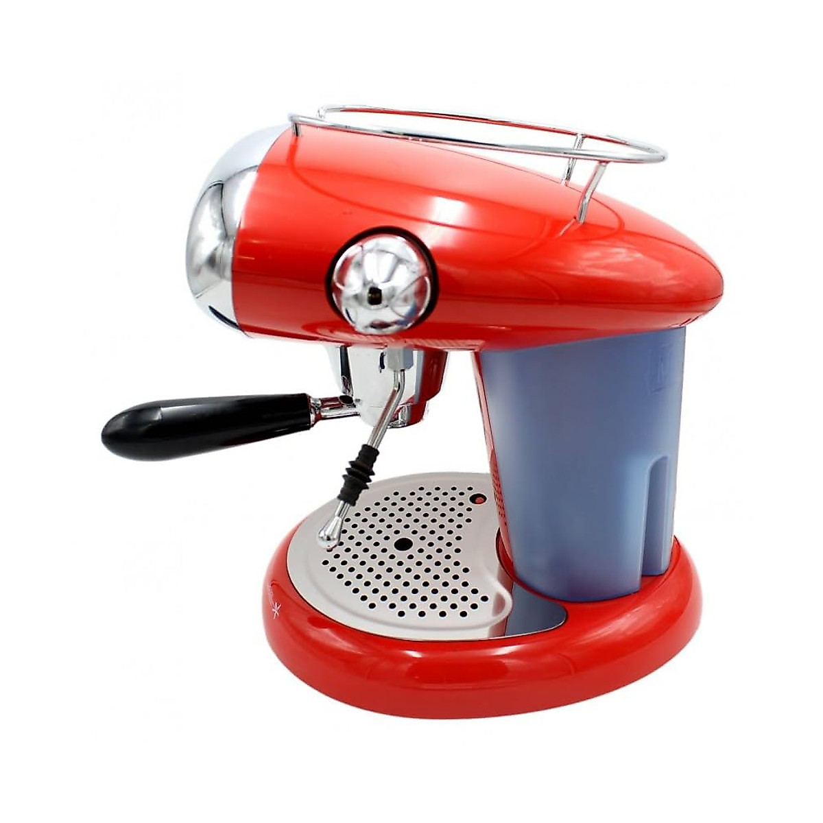 Illy X7.1 Espresso Single-Serve Machine, Barista Quality Espresso Machine with Milk Frother Steam Wand for IperEspresso Capsules, 15bar (Red)