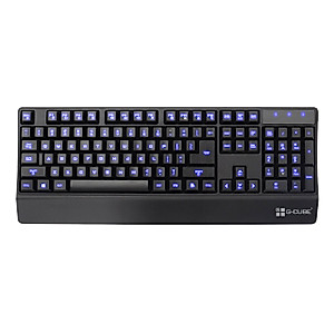 G-CUBE Illuminate Backlit Gaming Keyboard (Blue and White LED)