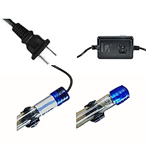 5W 11W 13W UVC Aquarium Algae Bloom Clean Light for Fish Tank Water Clean Green Clear Waterproof Clean Lamp for Pond Fish Tank Sump Swim Pool (5w 6.9inch)