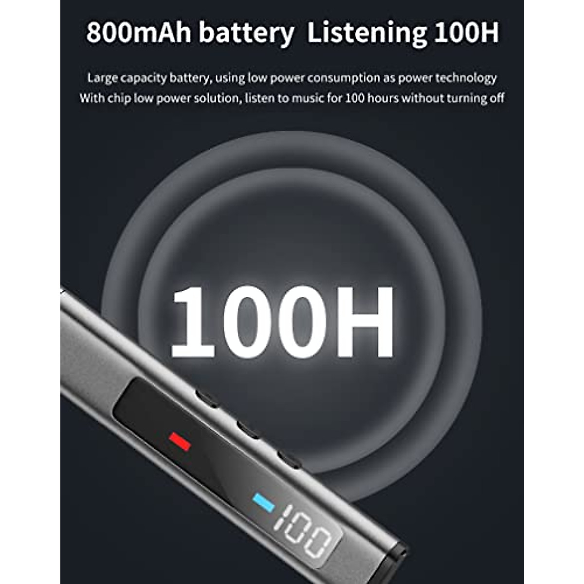 Neckband Bluetooth Headphones Around The Neck Wireless Earbuds with Microphone 100H Long Battery Life Waterproof Running Workout Headphones Noise Cancelling Earphones for Android iOS Sports Cycling